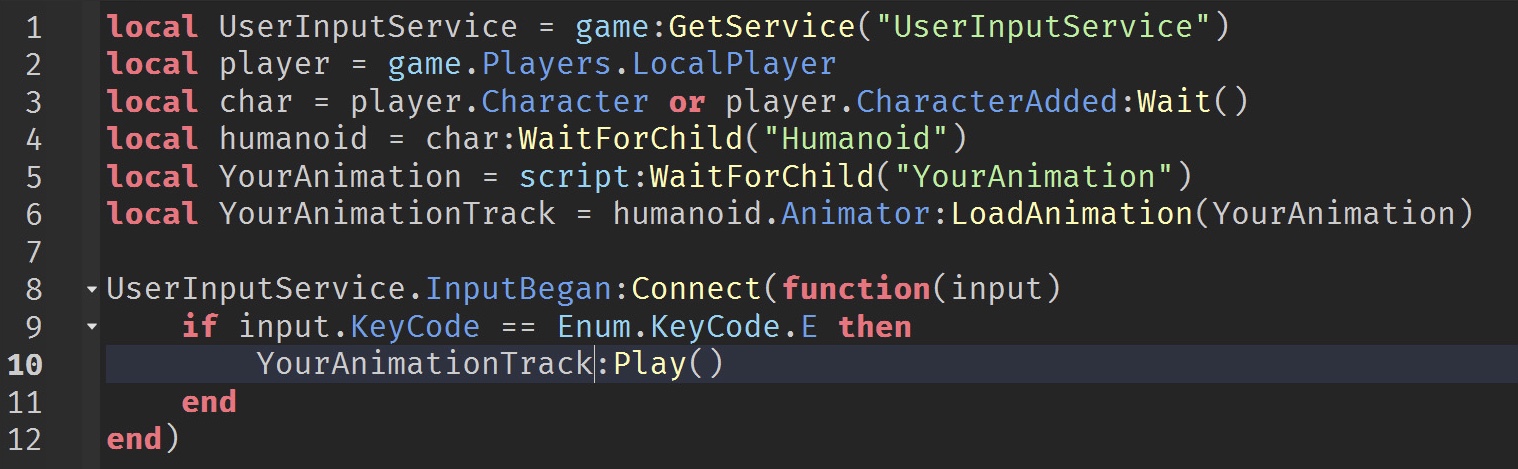 How to trigger an animation when pressing a button - Scripting Support - Developer Forum | Roblox