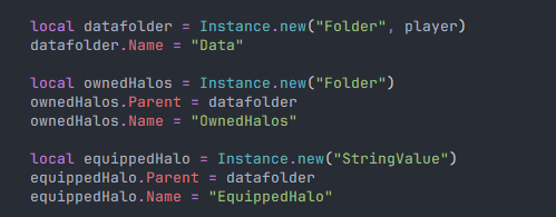 Problem with Saving Halos using DataStore - Scripting Support - Developer Forum | Roblox