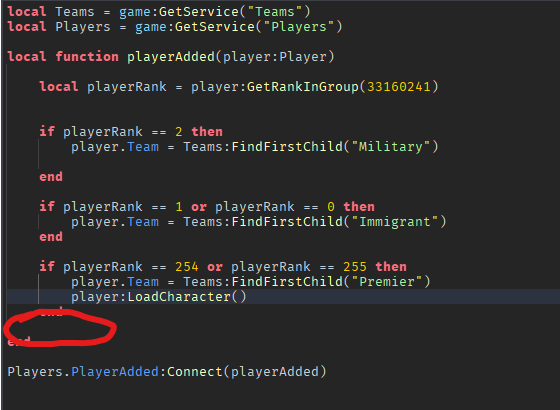 How do I make it so the team is decided before the player loads in? - Scripting Support ...