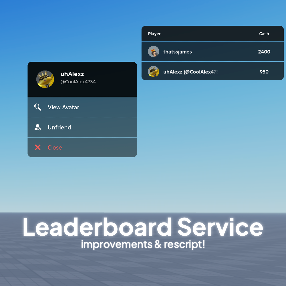 Leaderboard Service (2.0) - Community Resources - Developer Forum | Roblox
