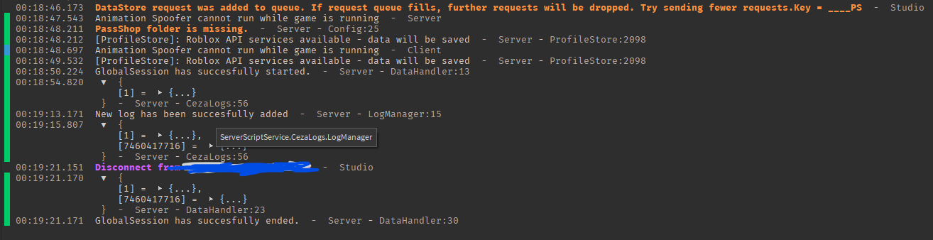 DataHandler module isn't saving the data [PROFILE STORE] - Scripting Support - Developer Forum ...