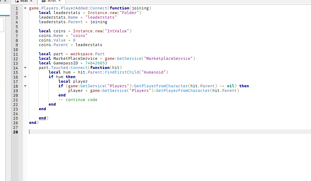 Gamepass Not Working As Its Not Giving The Currency Scripting Support Developer Forum Roblox 