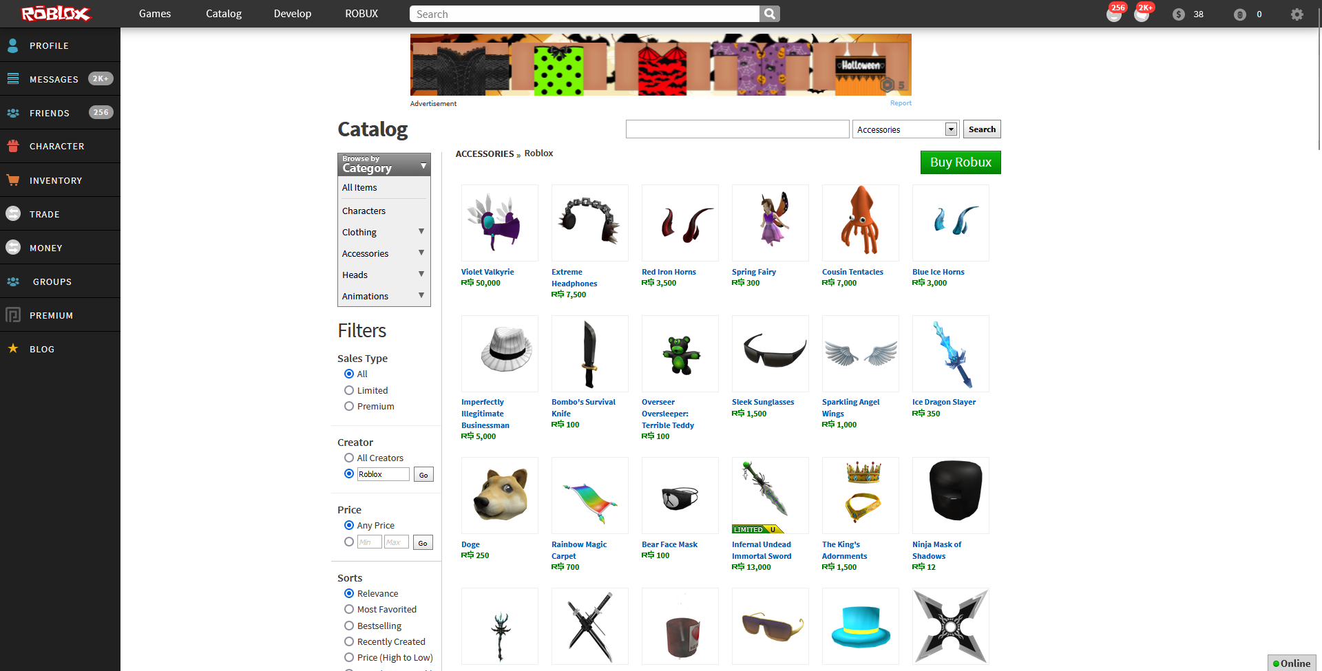 2014-esque Roblox - a css theme that attempts to restore the legacy ...