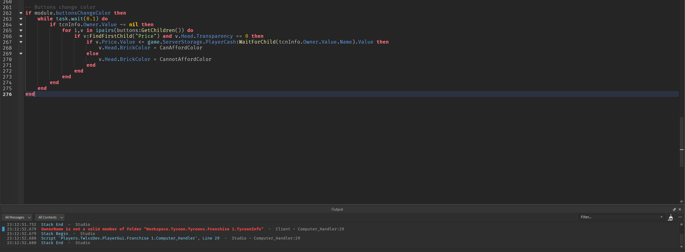 I have no clue why this code is not working, NO ERRORS - Scripting Support - Developer Forum ...