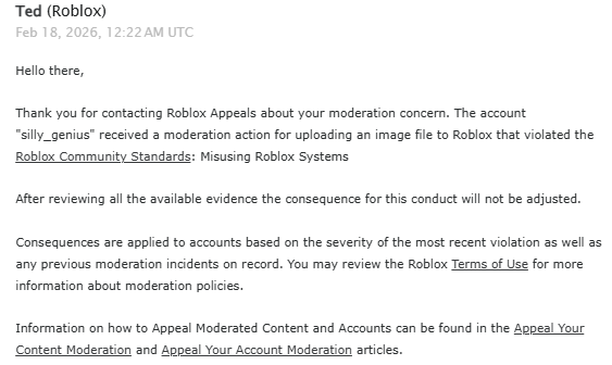 Roblox Studio Marketplace Moderation - Platform Usage Support ...