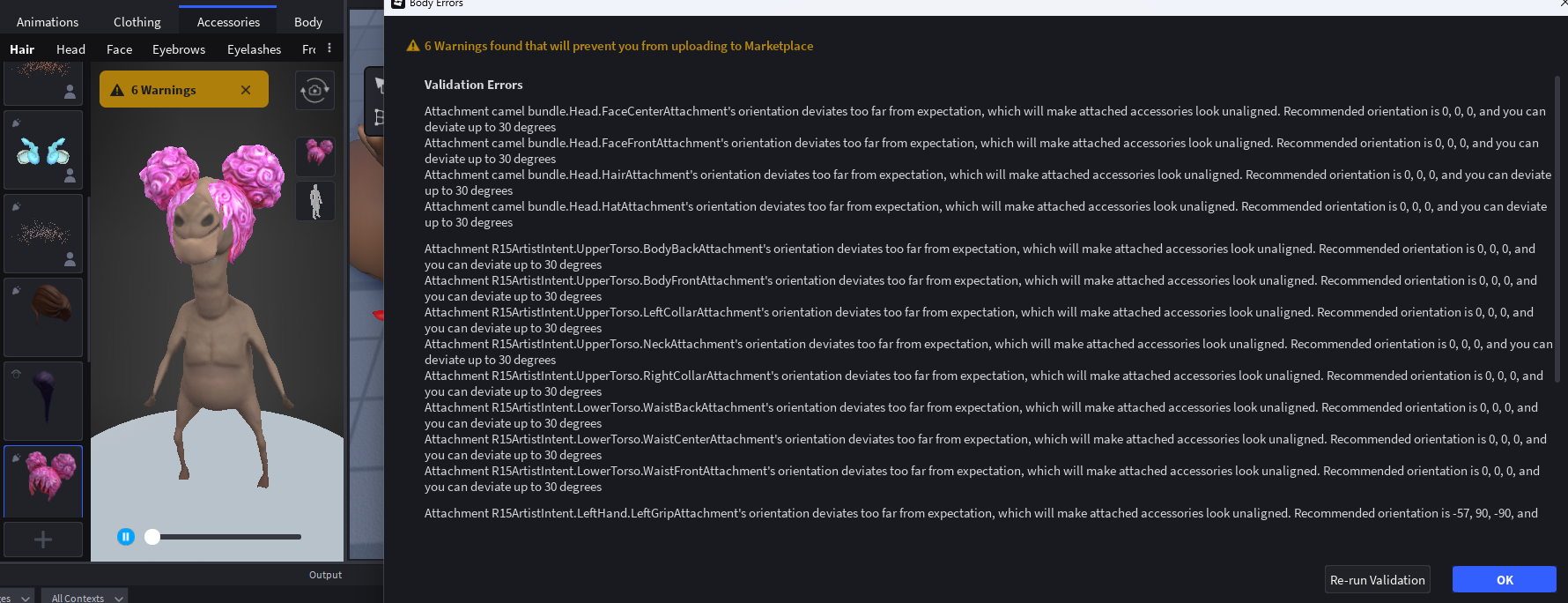 Bundle orientation errors - Platform Usage Support - Developer Forum | Roblox