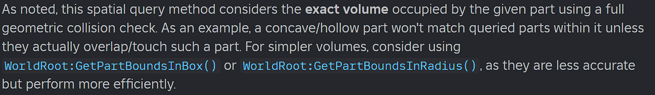 Add game.Workspace:GetPartsBoundInCylinder() method - Engine Features ...