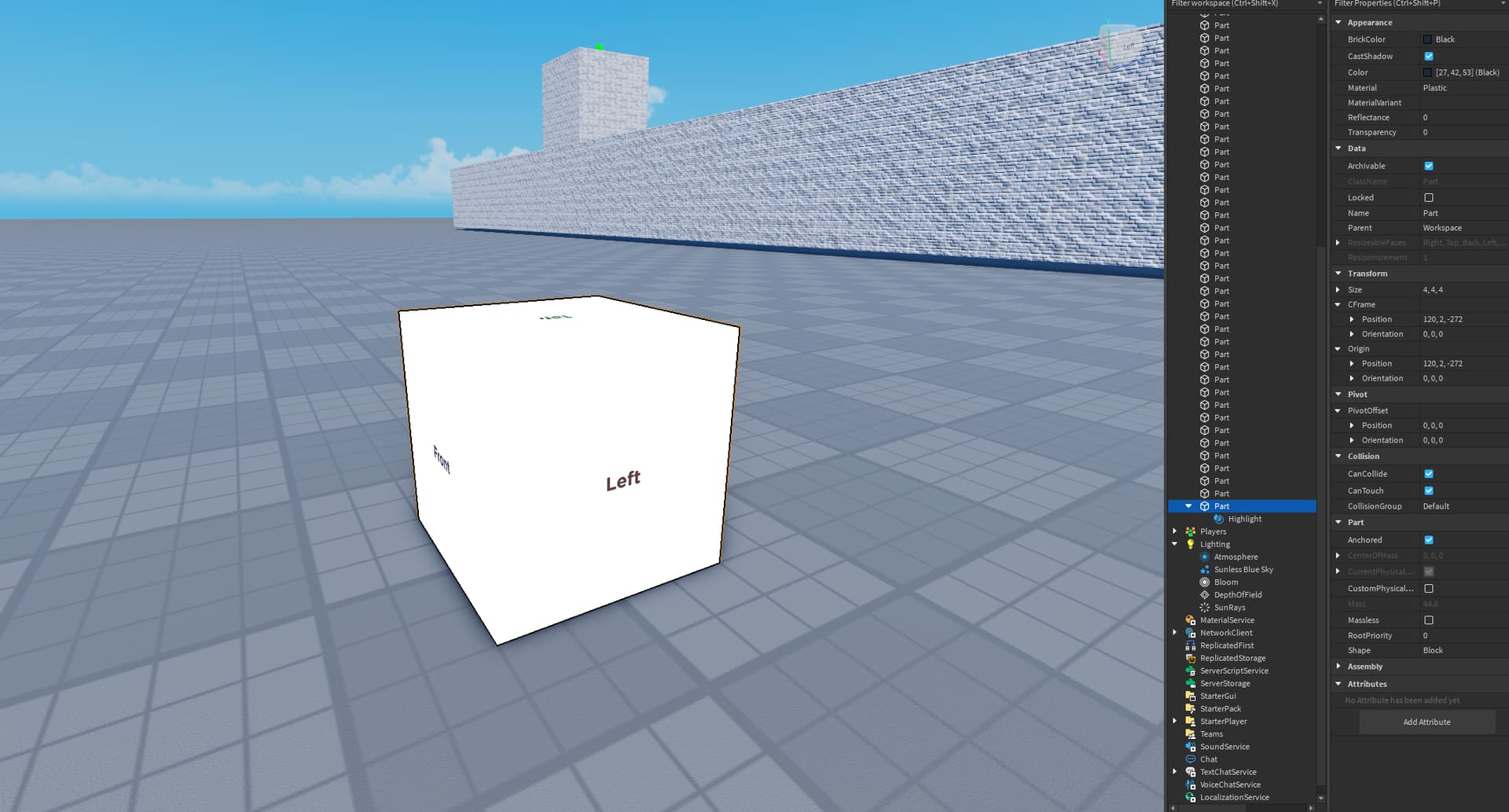 I'm not sure how to make a part very bright - Building Support ...