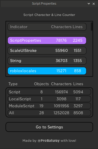 ScriptProperties - Check your script stats instantly and while writing! - Community Resources ...
