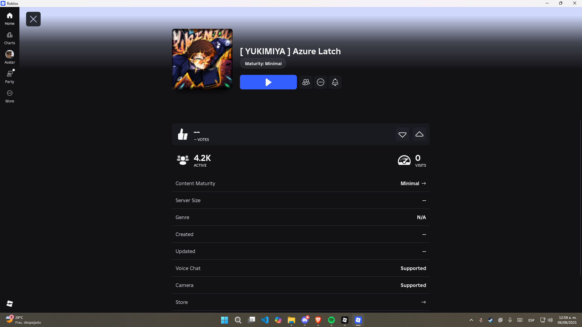 The experiences doesnt load and its says This experience is currently ...