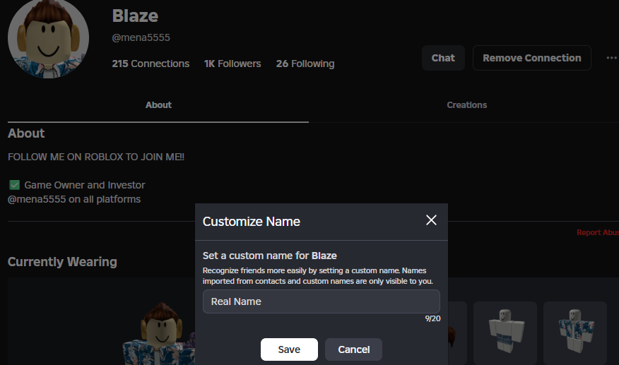 My username is displaying as my Real life name for some people - Roblox ...