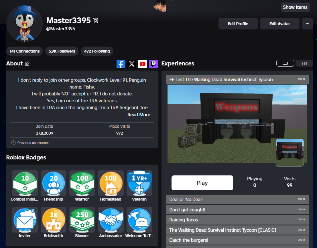 Restore Place Visits Visibility on User Profiles - Website Features ...