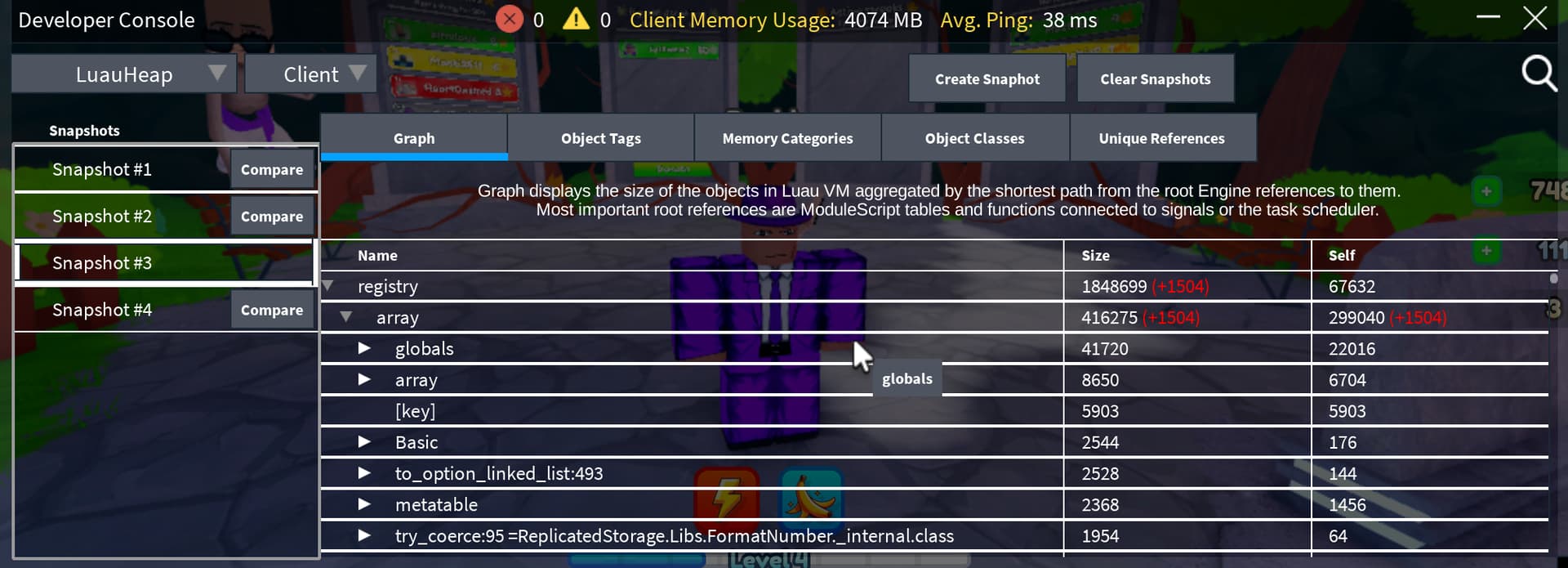 What can you do with this information? (Using Lua Heap to find source of memory leak ...