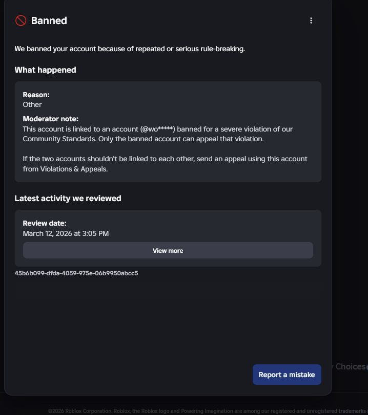 Serious Issue With Roblox Moderation, VPN IP Changes, and False “Other ...