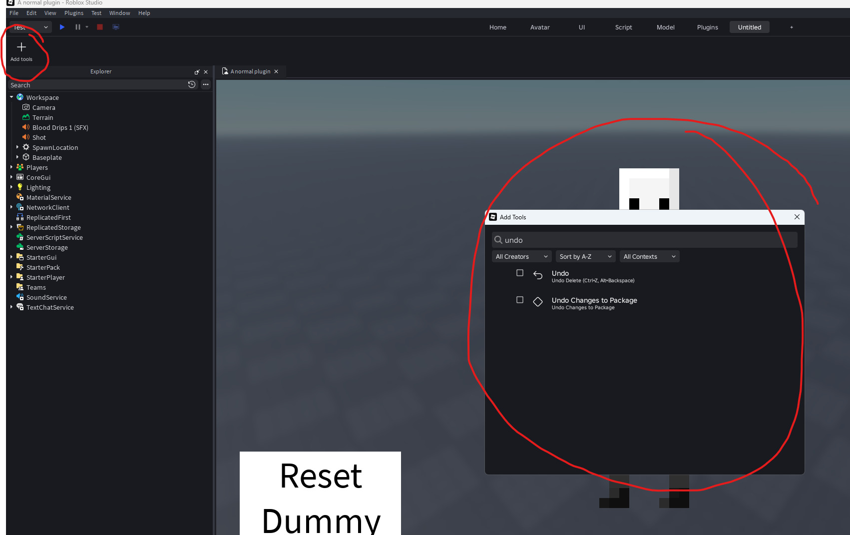Add back the undo and redo buttons to the top-left corner of Roblox ...