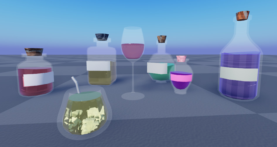 Transparency for Drink Models - Art Design Support - Developer Forum ...