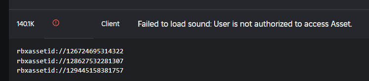 Specific audios do not play in-game - Platform Usage Support - Developer Forum | Roblox