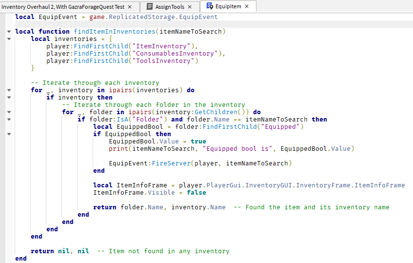 A child of a folder when GetChildren() is being printed "Folder has no ...