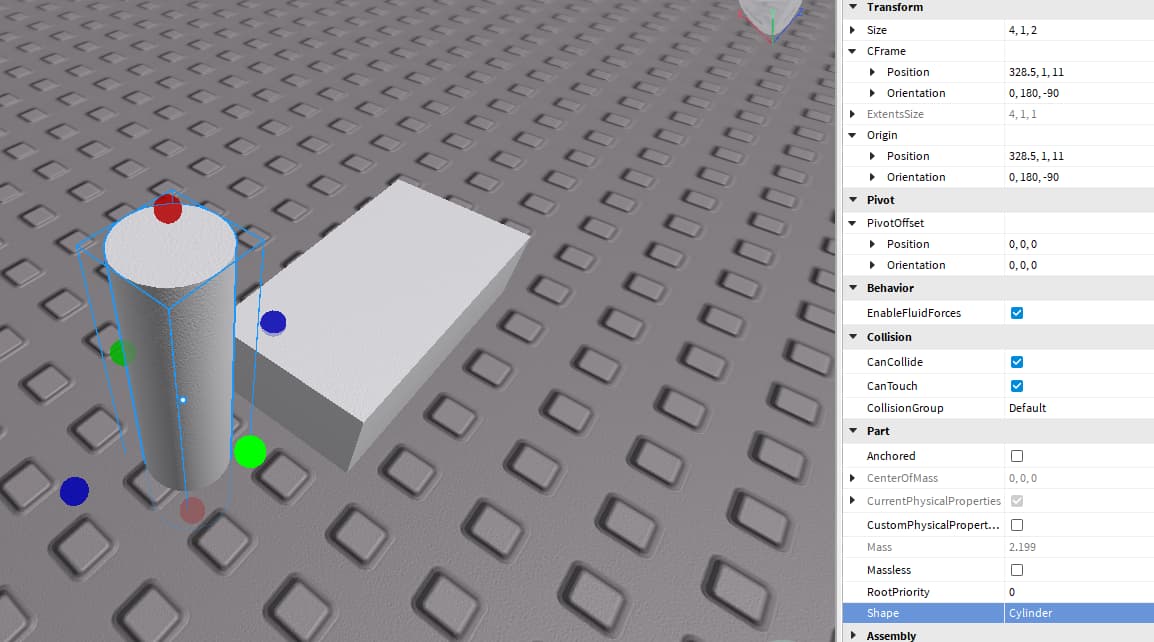 Cylinder scaling and snapping acting up - Engine Bugs - Developer Forum | Roblox