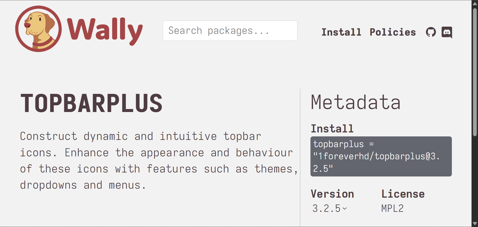 TopbarPlus v3.3.1 | Construct topbar icons with ease; customise them with themes, dropdowns ...