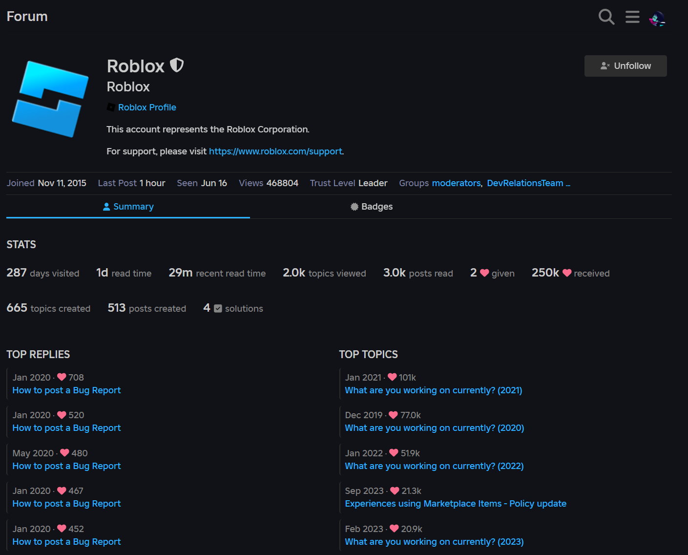 Missing "Activity" Tab on User Profiles – Only "Summary" and "Badges ...