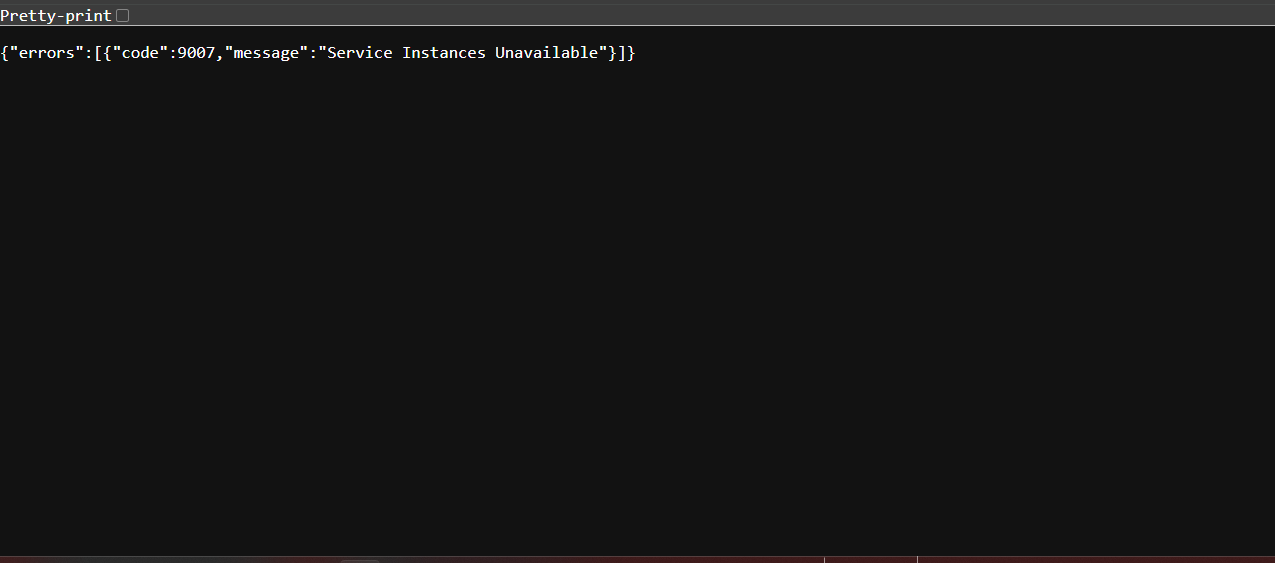 Platform-wide outage – Error 9007 “Service Instances Unavailable ...