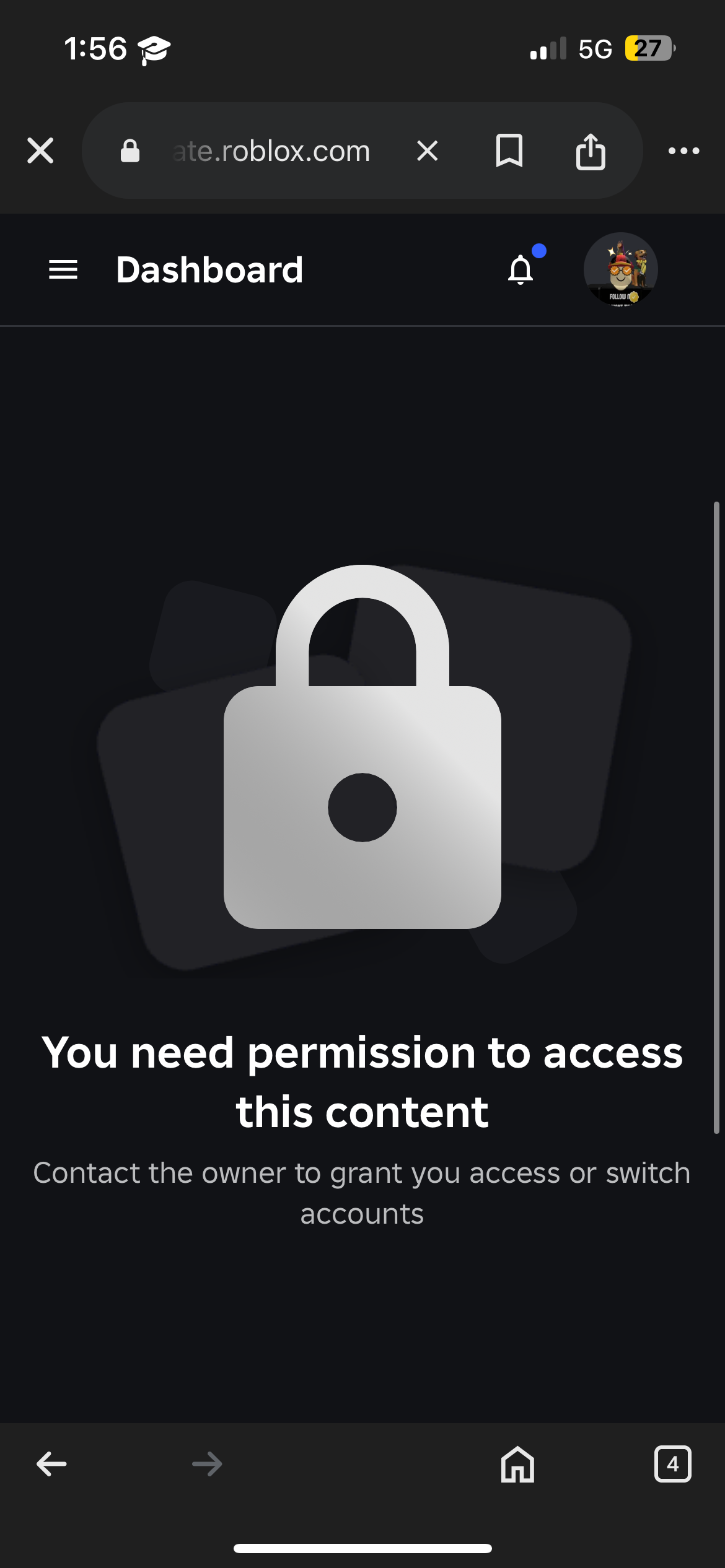 Payouts stating that group owner doesn’t have access to payouts - Creator Hub (create.roblox.com ...