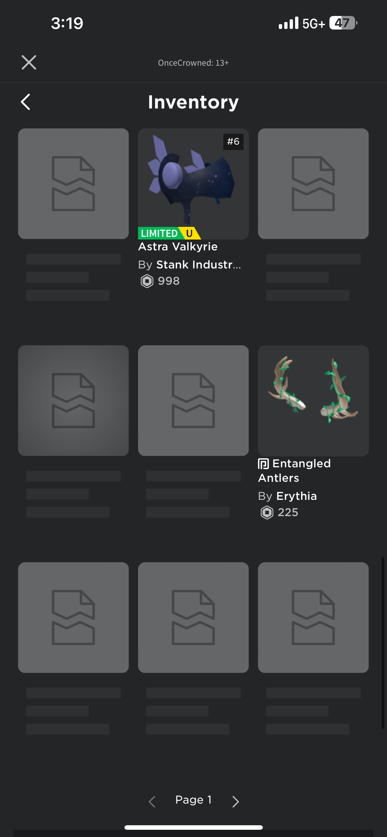 Moderated accessories in inventory still appear - Roblox Application ...