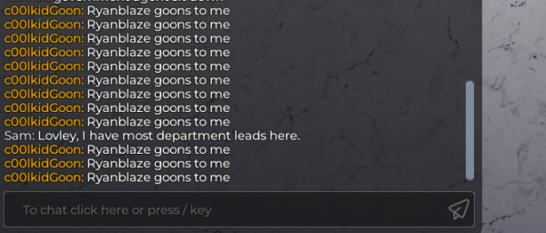 Chat filter not filtering or moderating the word '' goon '' - Roblox ...