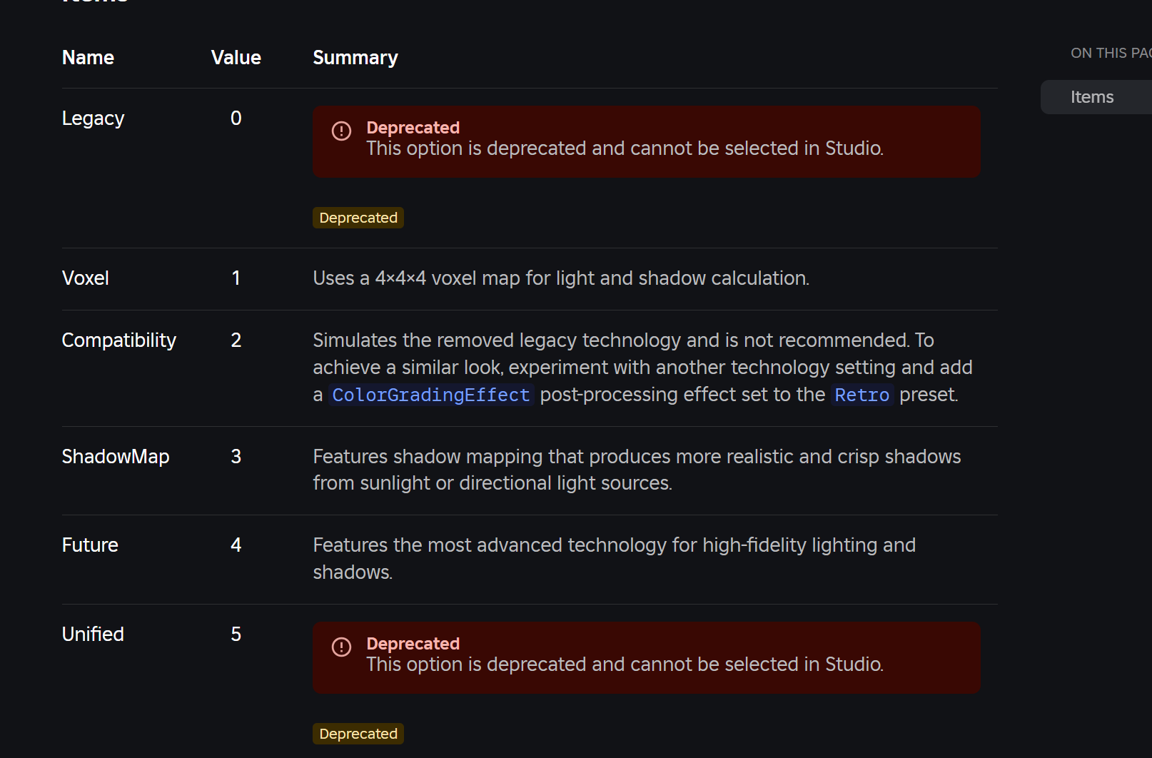Lighting technology Setting - Studio Bugs - Developer Forum | Roblox