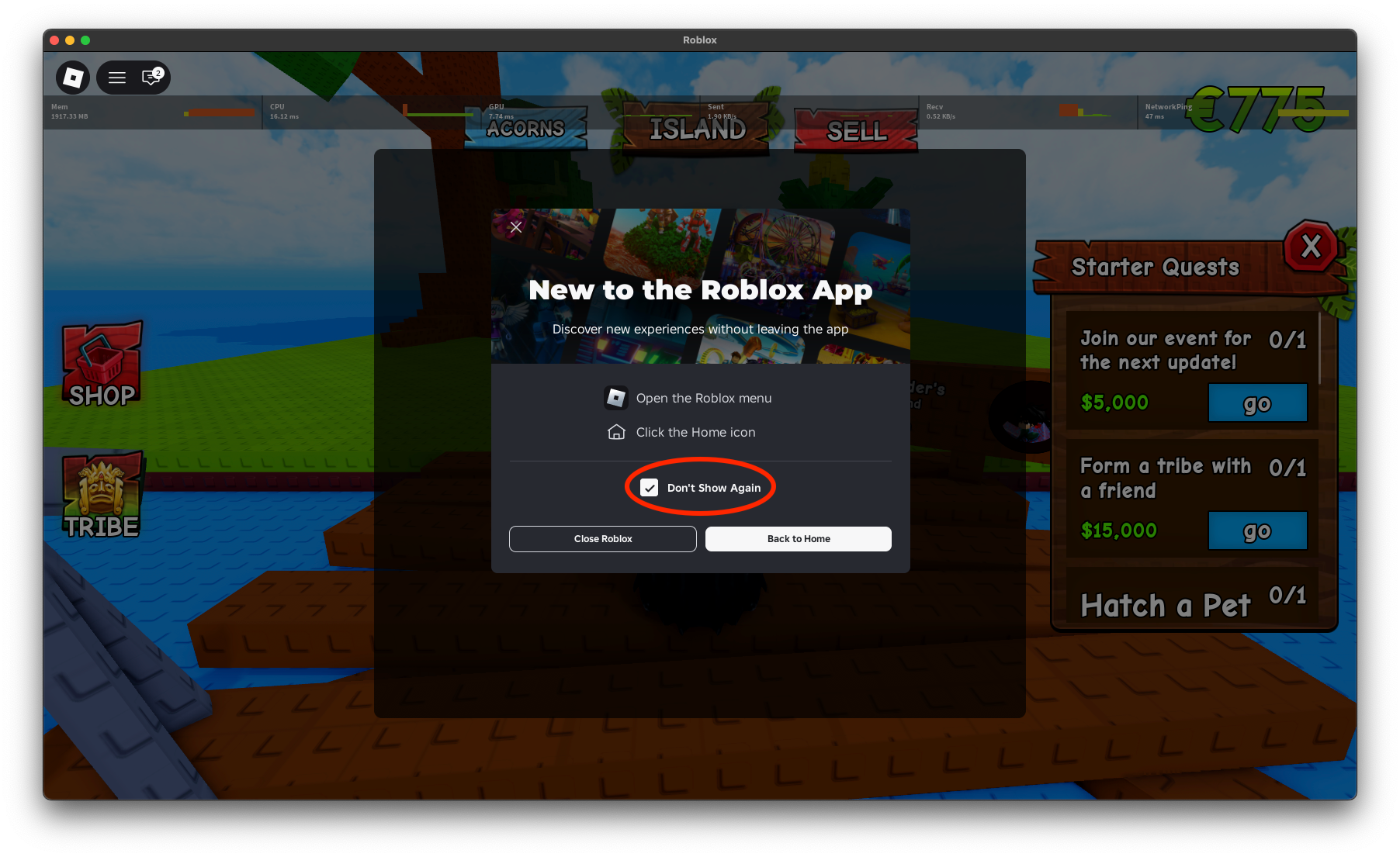 Are you sure prompt for closing the Roblox app not disappearing after ...