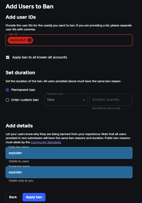 Roblox Experience Moderation Issue - Platform Usage Support - Developer ...
