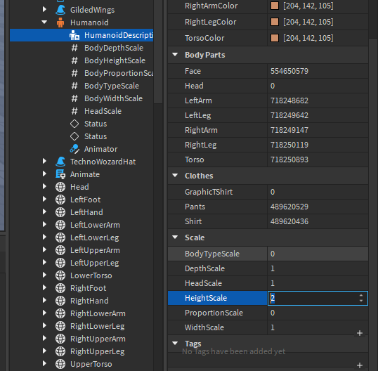 Cant edit r15 height - Scripting Support - Developer Forum | Roblox