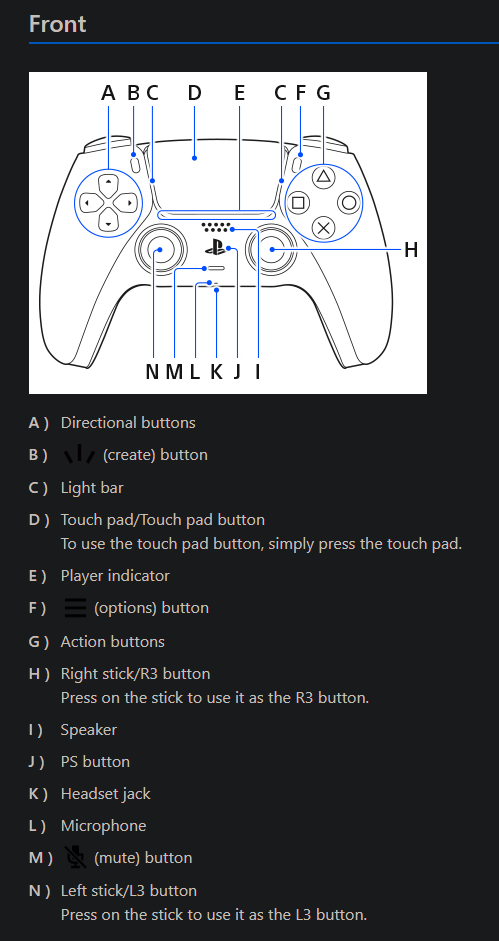 DualSense gamepad share button incorrectly mapped to ButtonSelect ...