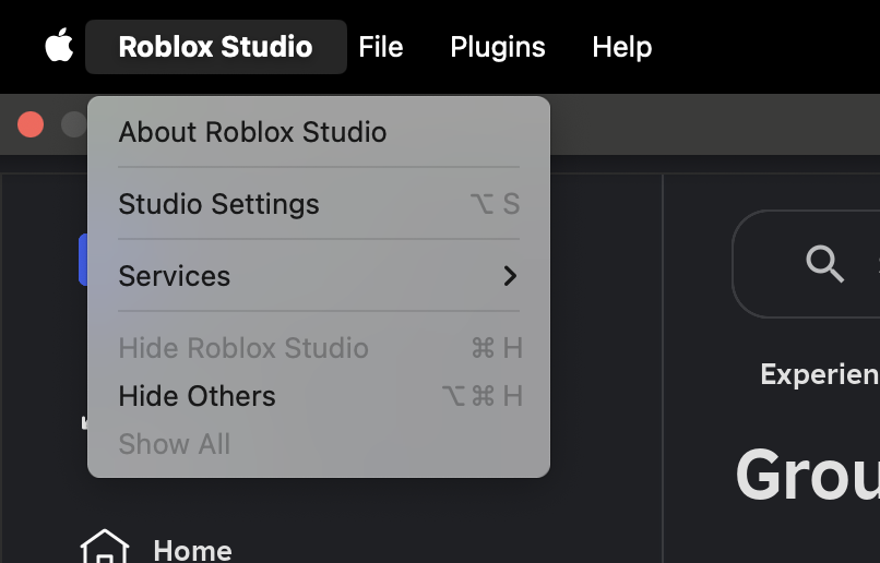 Quit Roblox Studio menu bar option unavailable - Studio Bugs ...