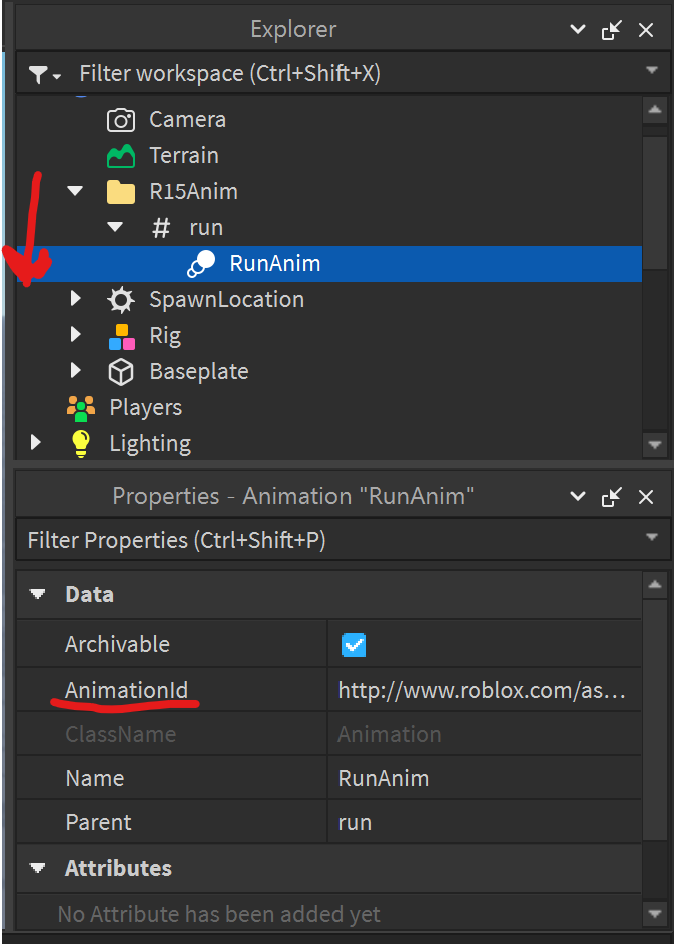 How can I get the default r15 roblox run animation in the animation editor - Art Design Support ...