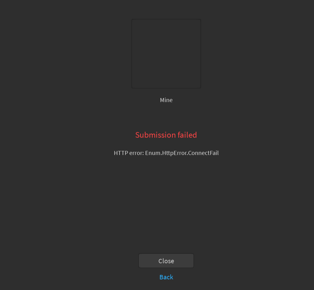 Errornnectfail Error When Uploading Animations Art Design Support
