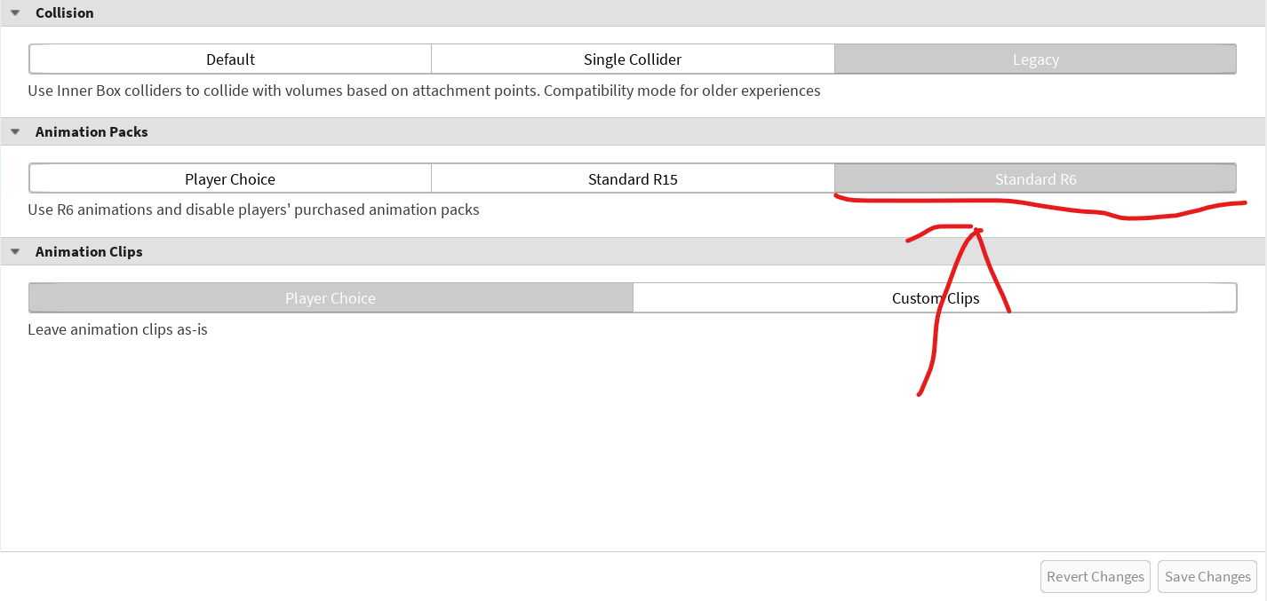 Keep spawning in r15 even if avatar type is set to r6 - Studio Bugs - Developer Forum | Roblox