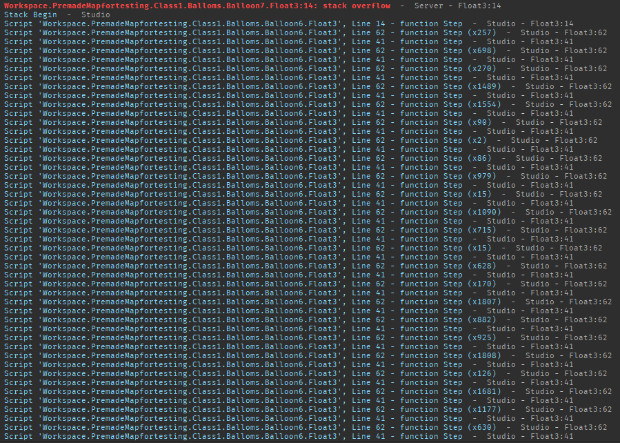 Raycasting "stack overflow" - Scripting Support - Developer Forum | Roblox