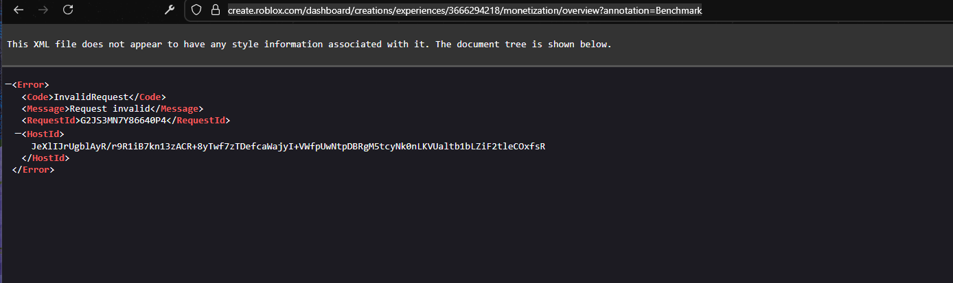 Creator Hub Experience Pages Failing to load - Creator Hub (create ...