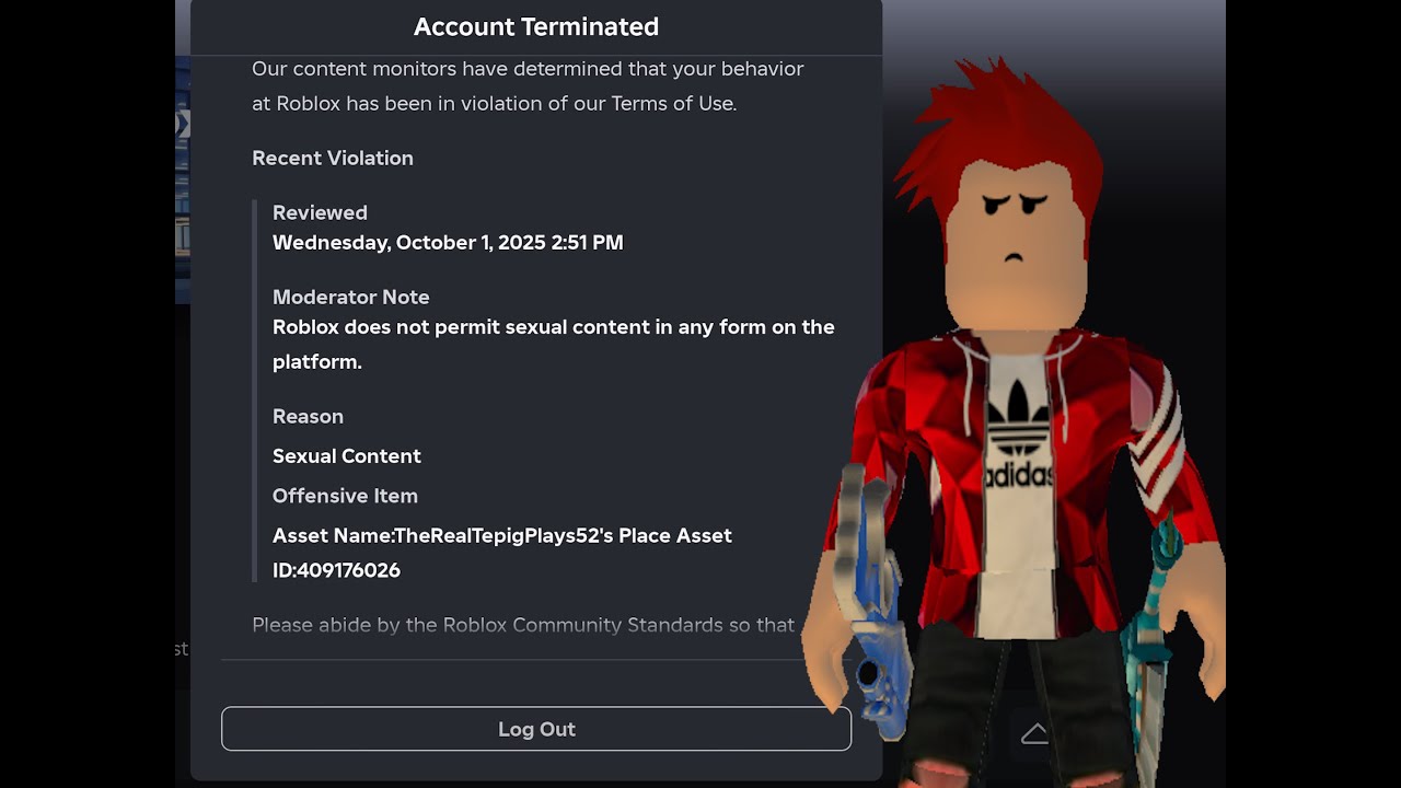 Roblox accounts getting falsely terminated for the default starter ...
