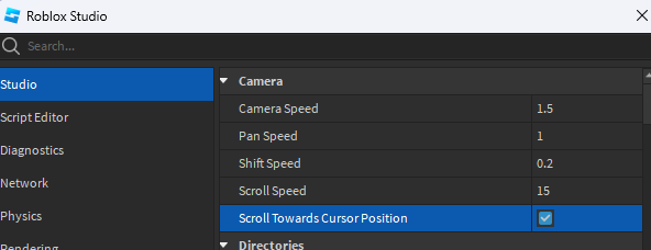 Problem with the Scroll towards curser position setting - Platform ...
