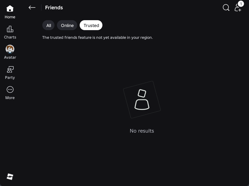 Trusted Friends functionality should be available in all regions ...