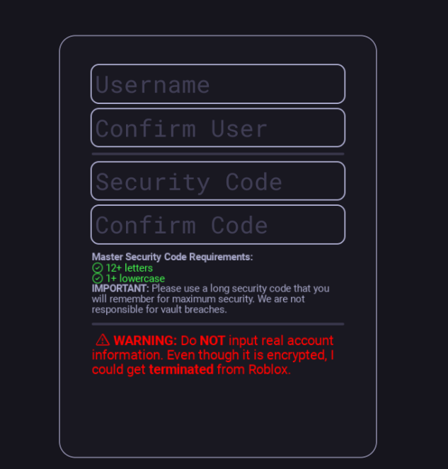Help: In-game login and registering system, termination / ban risks ...
