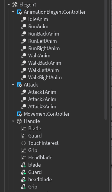 How to play an animation on a Tool (sword) when clicking? Moon Animator works in preview but not ...