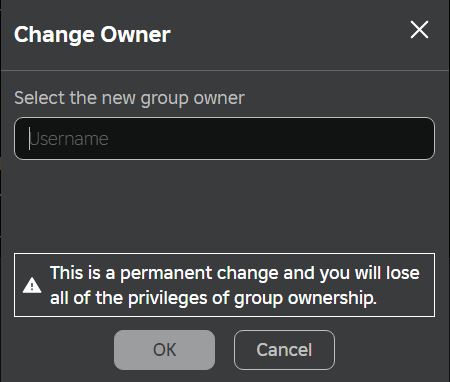 Being able to maintain group verified tag when transferring ownership to another account you own ...