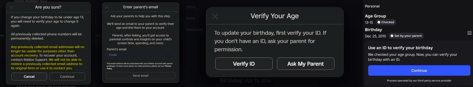 DOB Change Can Reassign Account Recovery Ownership - Roblox Application ...