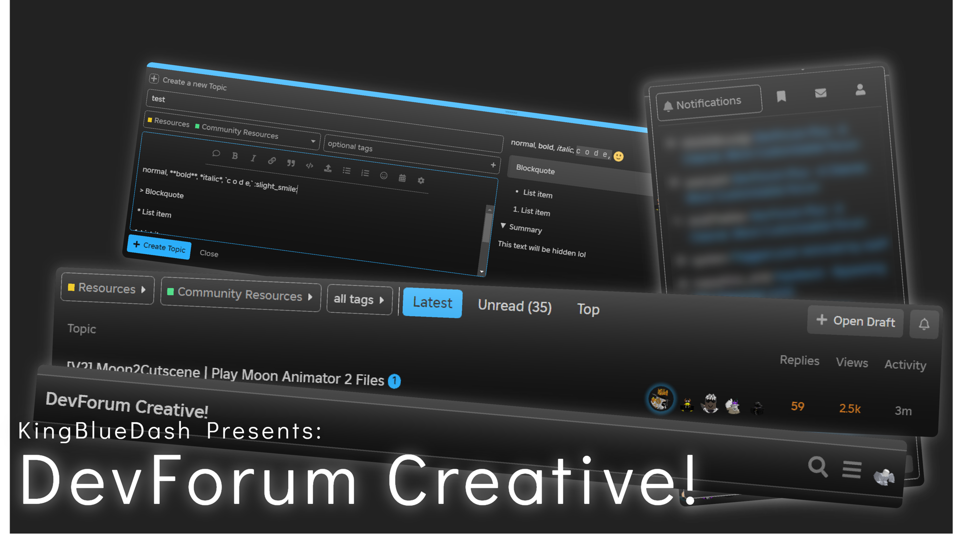 DevForum Creative - A Fully Customizable Forum Experience! - Community ...