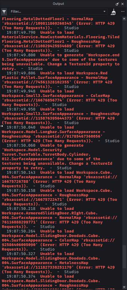 HTTP 429 (Too Many Requests) - Engine Bugs - Developer Forum | Roblox
