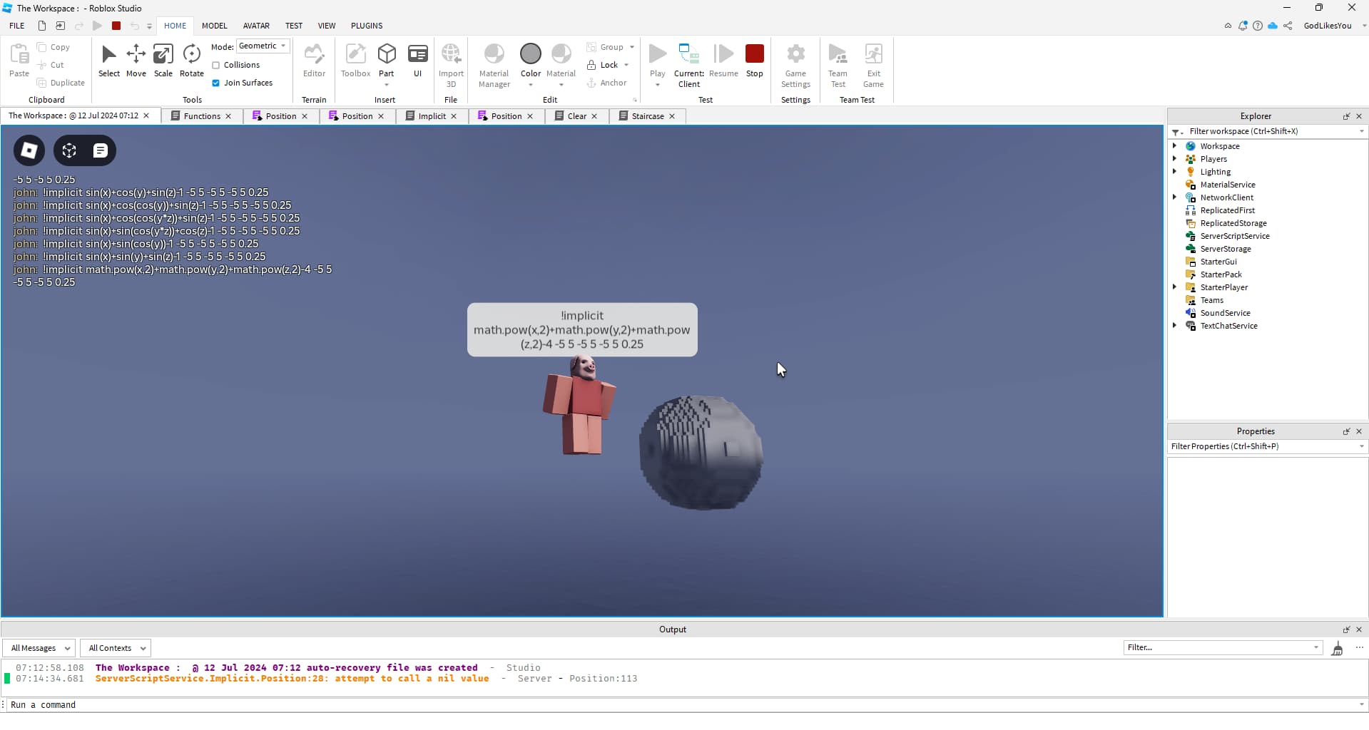 Rate my 3d function grapher - Creations Feedback - Developer Forum | Roblox